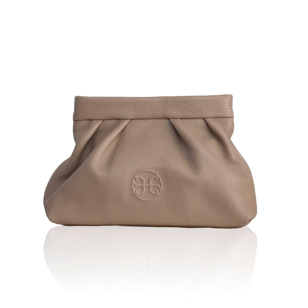 Kiss Leather Pouch - Taupe – Bonendis